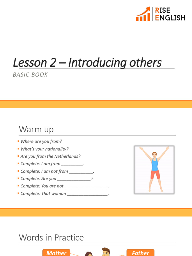 Introducing Others - English For Beginners | PDF | Adulthood | Human ...