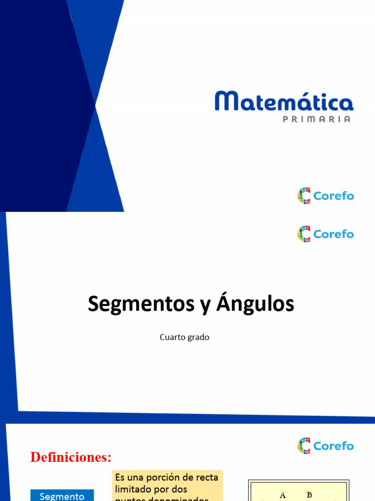 Segmentos y Ángulos4to | PDF