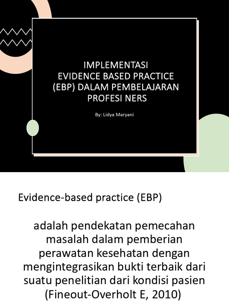 Implementasi EBP Dalam Pembelajaran | PDF | Sains & Matematika