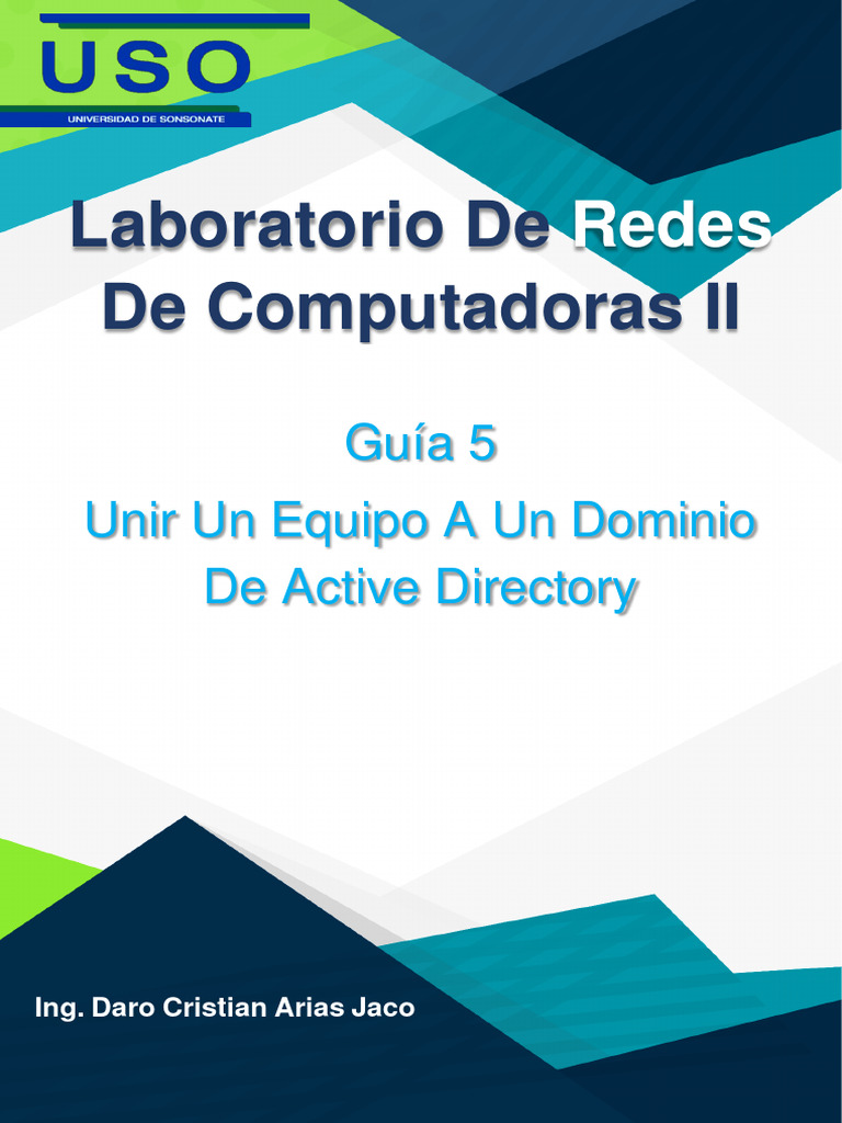 Guia 05 - Redes de Computadoras II | PDF | Directorio Activo ...