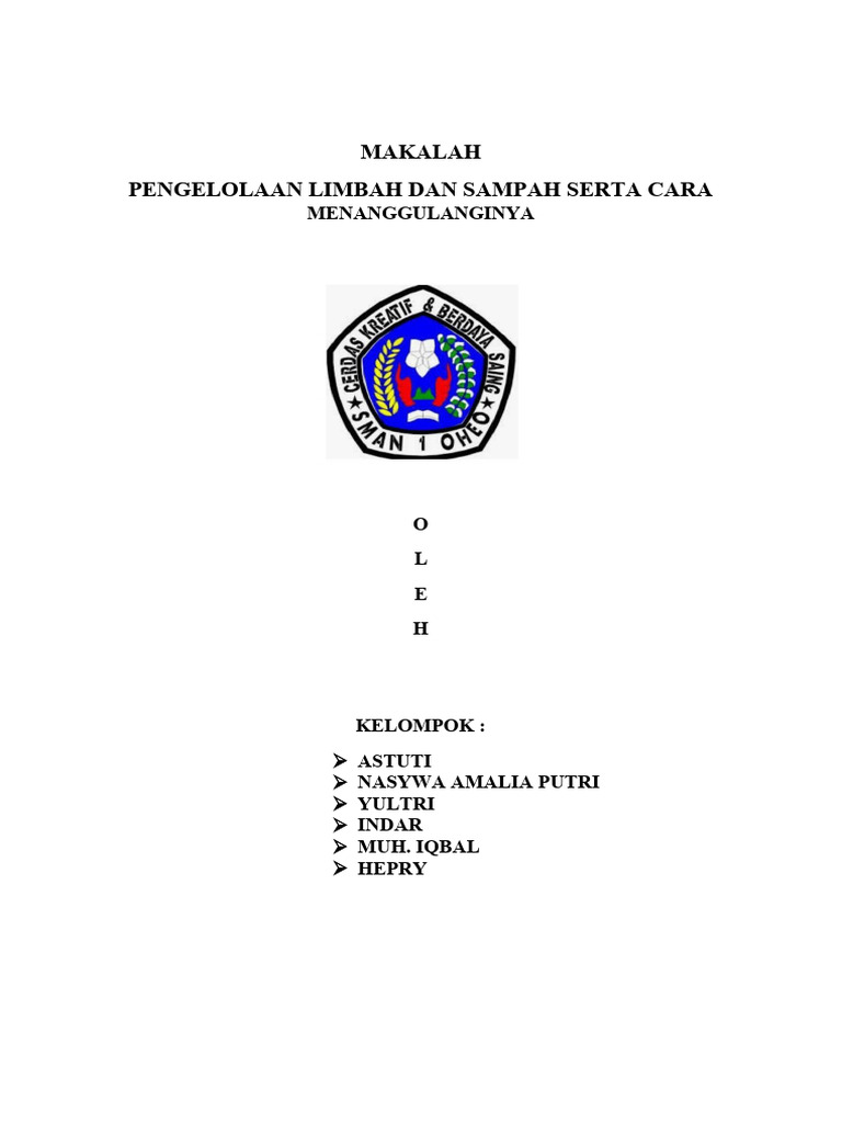 Pengelolaan Limbah dan Dampak Sampah Plastik | PDF | Sains & Matematika