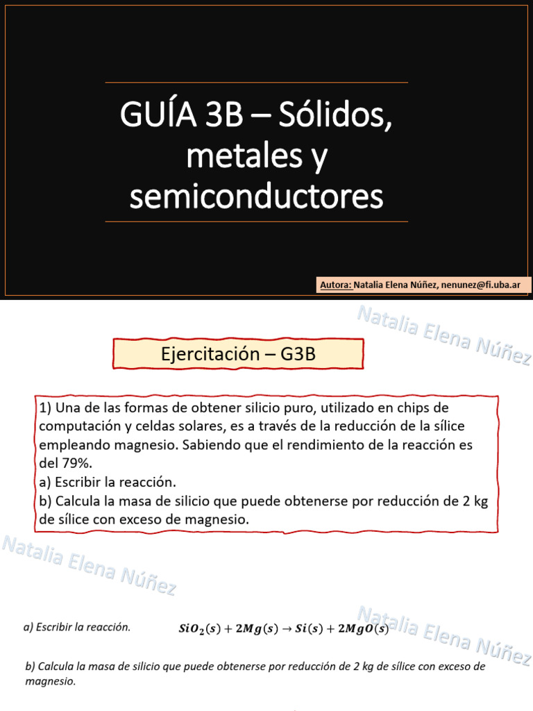 G3B - Sólidos, Metales y Semiconductores - N.E. Núñez | PDF