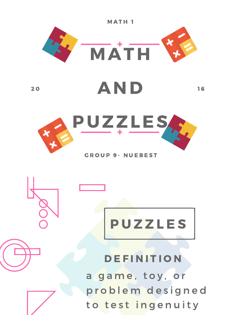 Math Puzzles and Games Overview | PDF | Puzzles | Mathematics