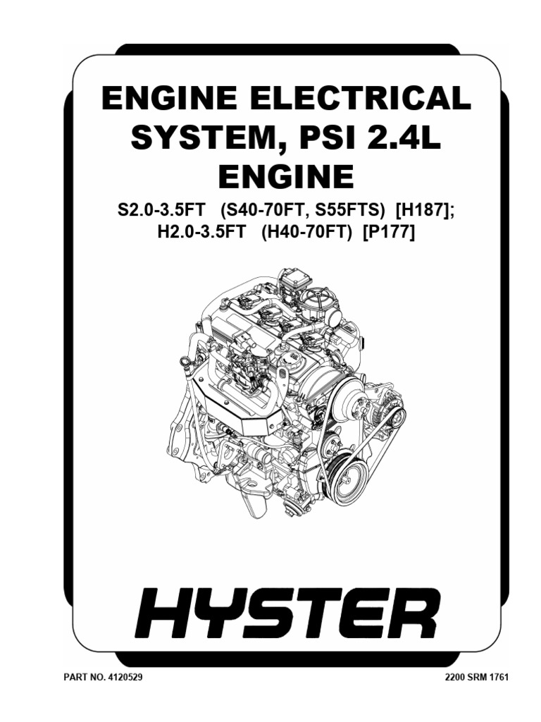 Engine Electrical System, Psi 2.4L Engine: S2.0-3.5FT (S40-70FT, S55FTS ...