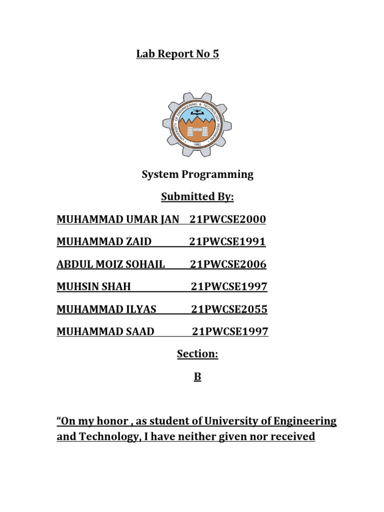 Splab 5 | PDF | Computer Programming | Systems Engineering