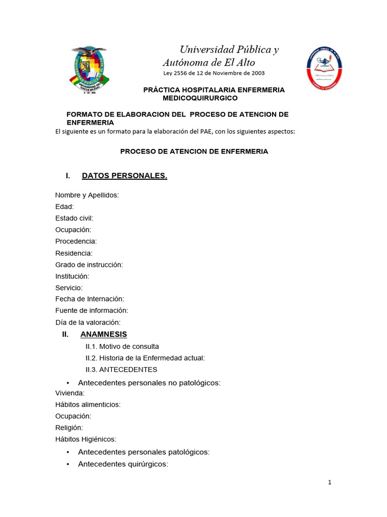 PAE Editable | PDF | Examen físico | Causas de la muerte