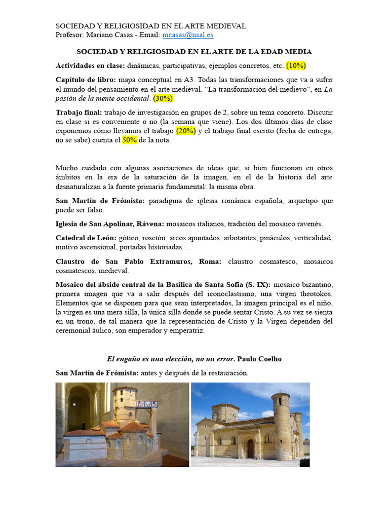 Religiosidad y Arte en la Edad Media | PDF | Ermitaño | Sacerdote