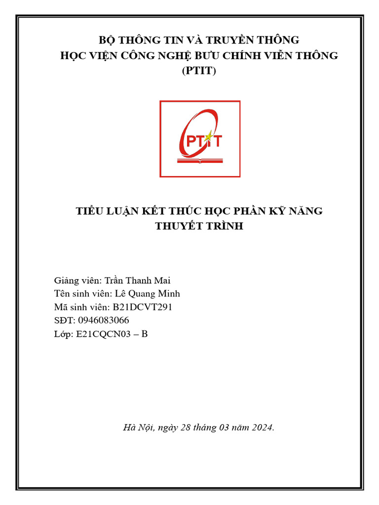 KNTT LeQuangMinh | PDF