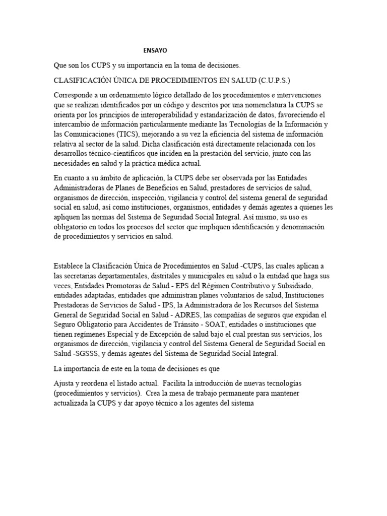 ENSAYO UNIDAD 2 | PDF