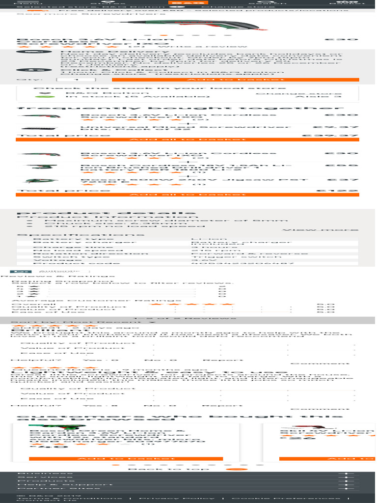 Bosch 3.6V Li-Ion Cordless Screwdriver IXO DIY at B&Q | PDF | Lithium ...