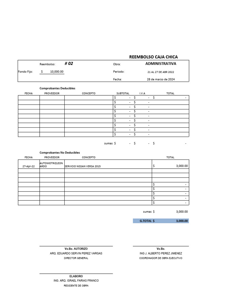 143 Caja Chica | PDF