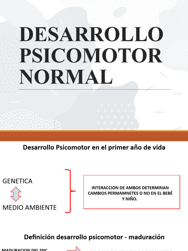 Desarrollo Psicomotor en el Bebé | PDF