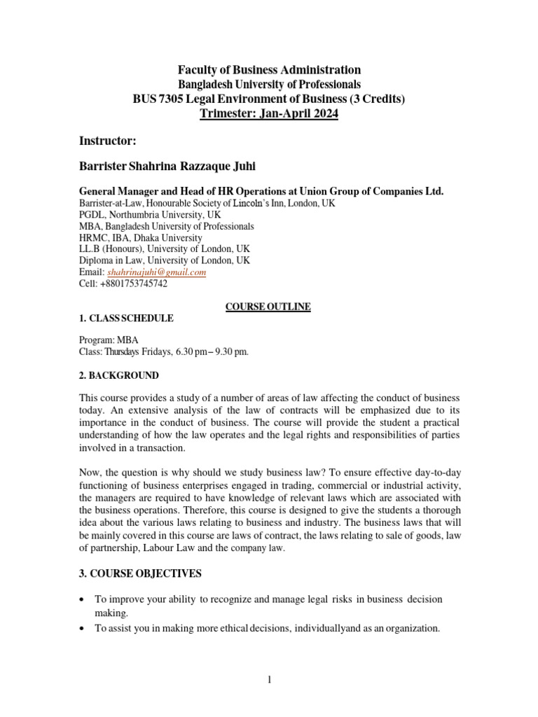 MBA LEB (BUP Course Outline) | PDF | Intellectual Property | Consideration