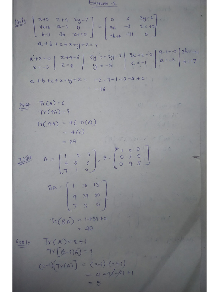 Matrices | PDF