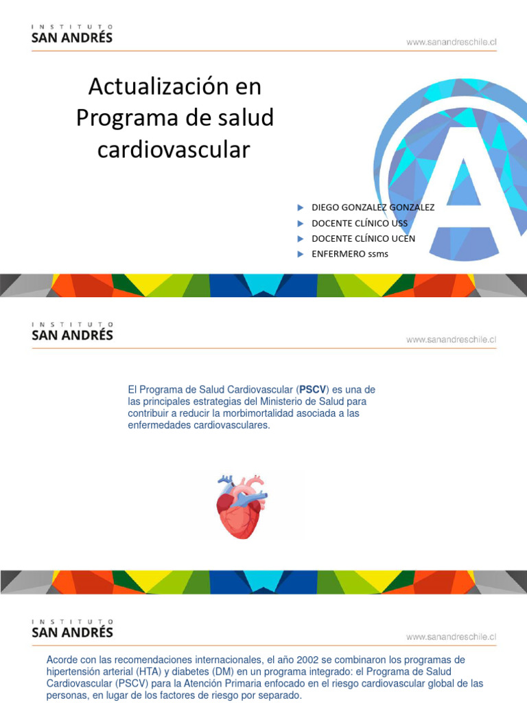 Actualización en Programa de Salud Cardiovascular | PDF | Hipertensión ...