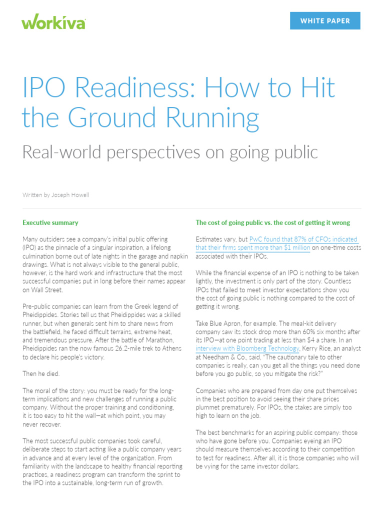 Ipo Readiness Whitepaper 20180507 j27375 | PDF | Initial Public ...