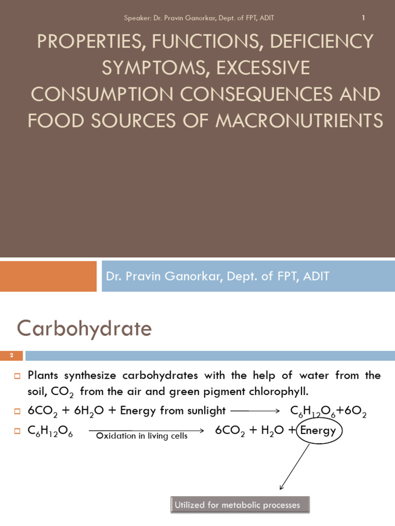 2 Carbohydrate Protein Fat Water DF PDF | PDF | Carbohydrates | Amino Acid