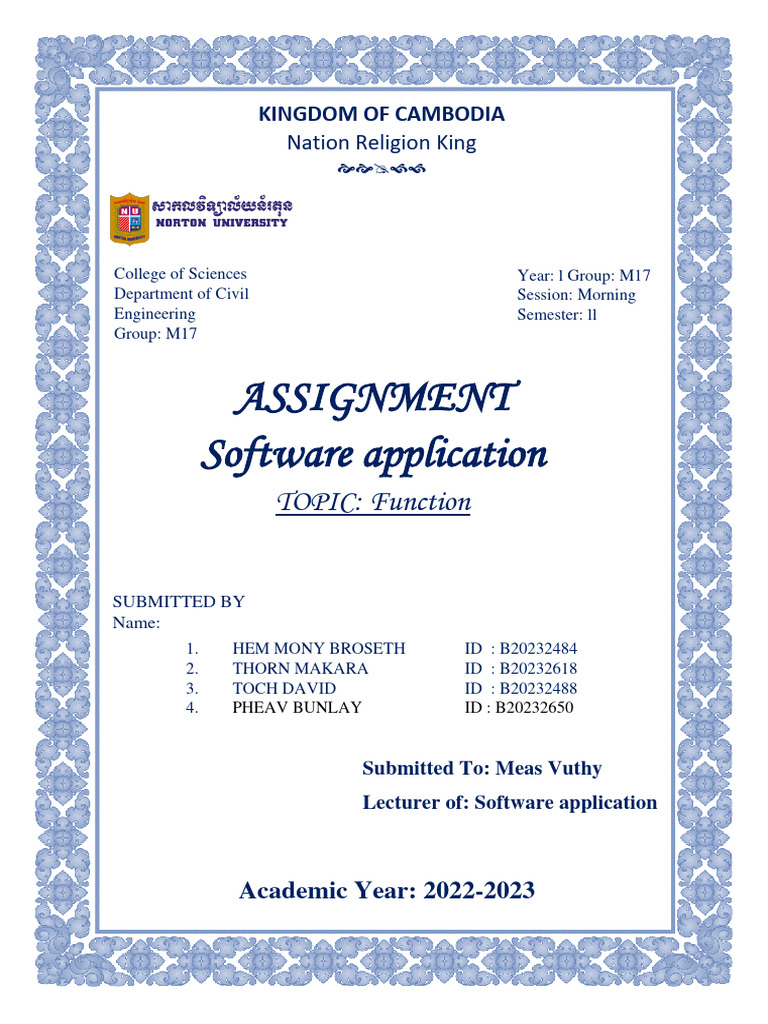Assignment Computer Semster 2 | PDF Assignment Computer Semster 2 | PDF
