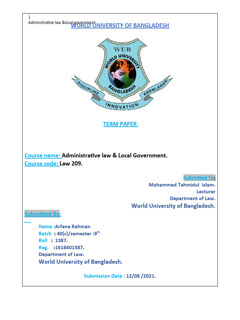 Administrative Law Term P | PDF | Administrative Law | Tribunal Administrative Law Term P | PDF | Administrative Law | Tribunal