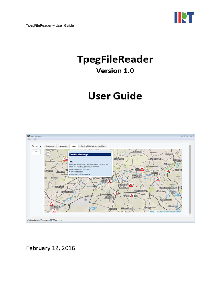 TpegFileReader_1.0_Manual | PDF | Web Server | Internet & Web