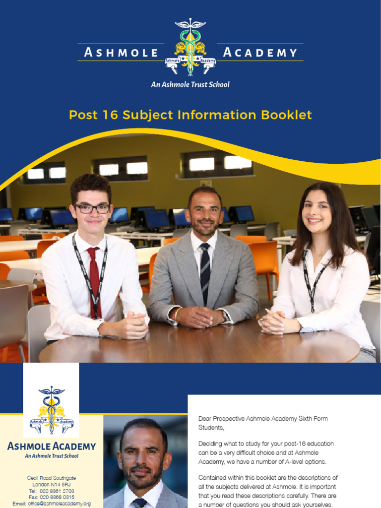 Ashmole Academy A-Level Guide | PDF | Gce Advanced Level (United ...