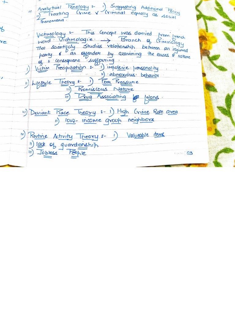 Criminology Notes | PDF