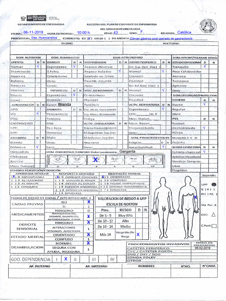 Formato Pae Oncología Pdf Causas De La Muerte Síntomas Y Signos