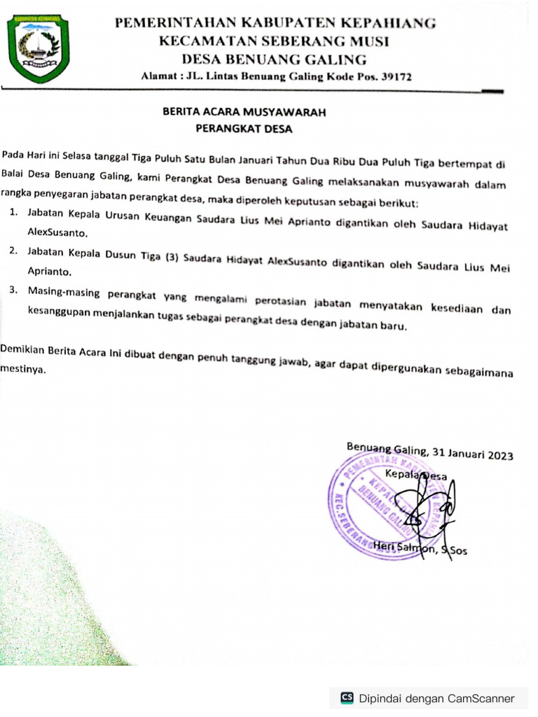 Rotasi Jabatan Perangkat Desa | PDF Rotasi Jabatan Perangkat Desa | PDF