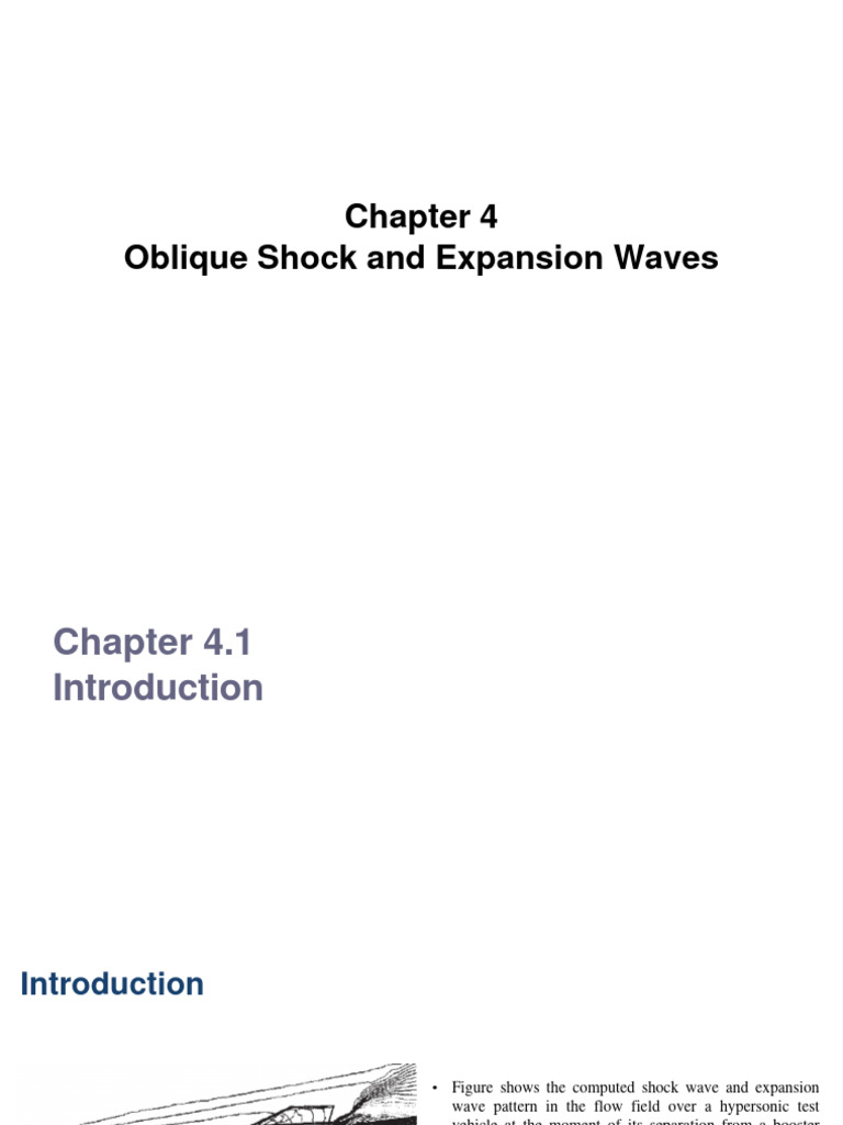 LectureNote_04-Ch4_Oblique Shock and Expansion Waves_part1 (1) | PDF | Shock Wave | Mach Number