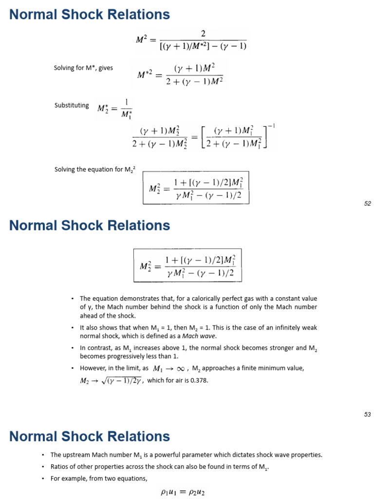 LectureNote 03-Ch3 OneDimensionalFlow Part3 | PDF | Fluid Dynamics | Mach Number