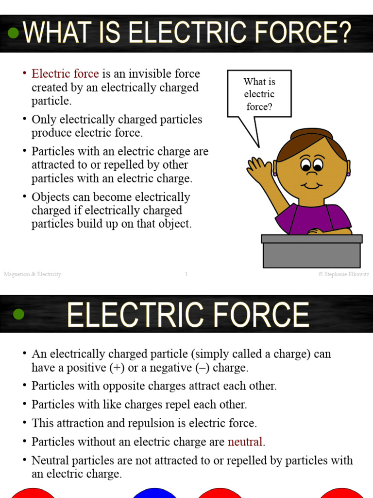 Electric Force Powerpoint | PDF | Lightning | Electric Charge