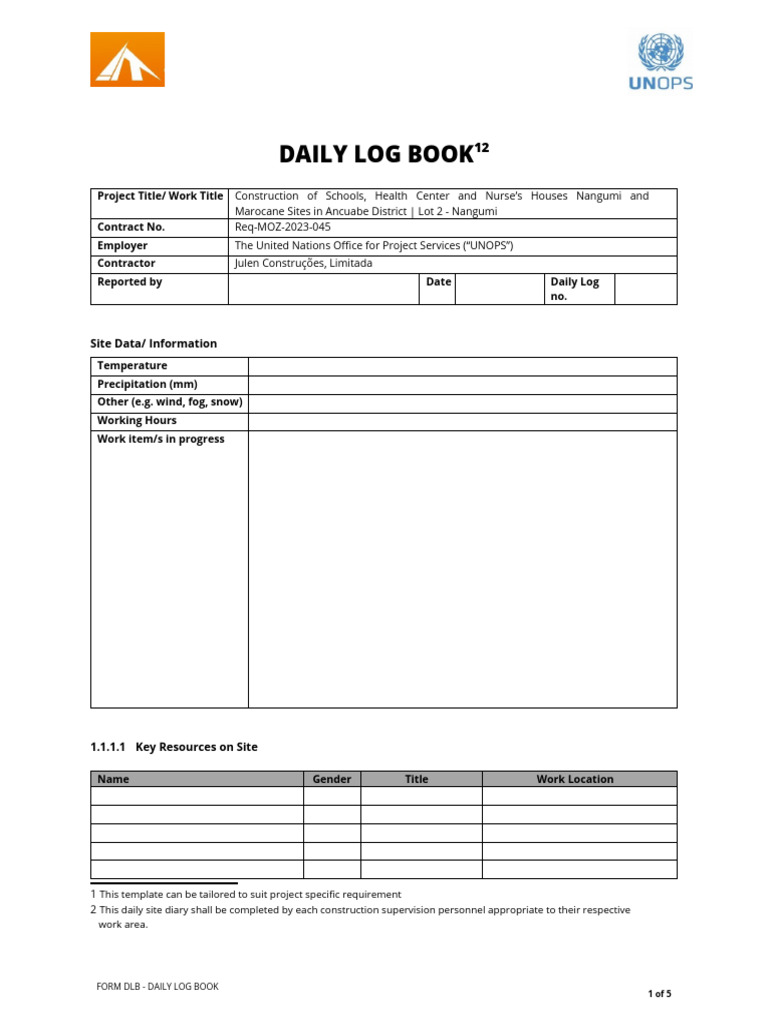 FORM DLB - Daily Log Book | PDF | Technology & Engineering
