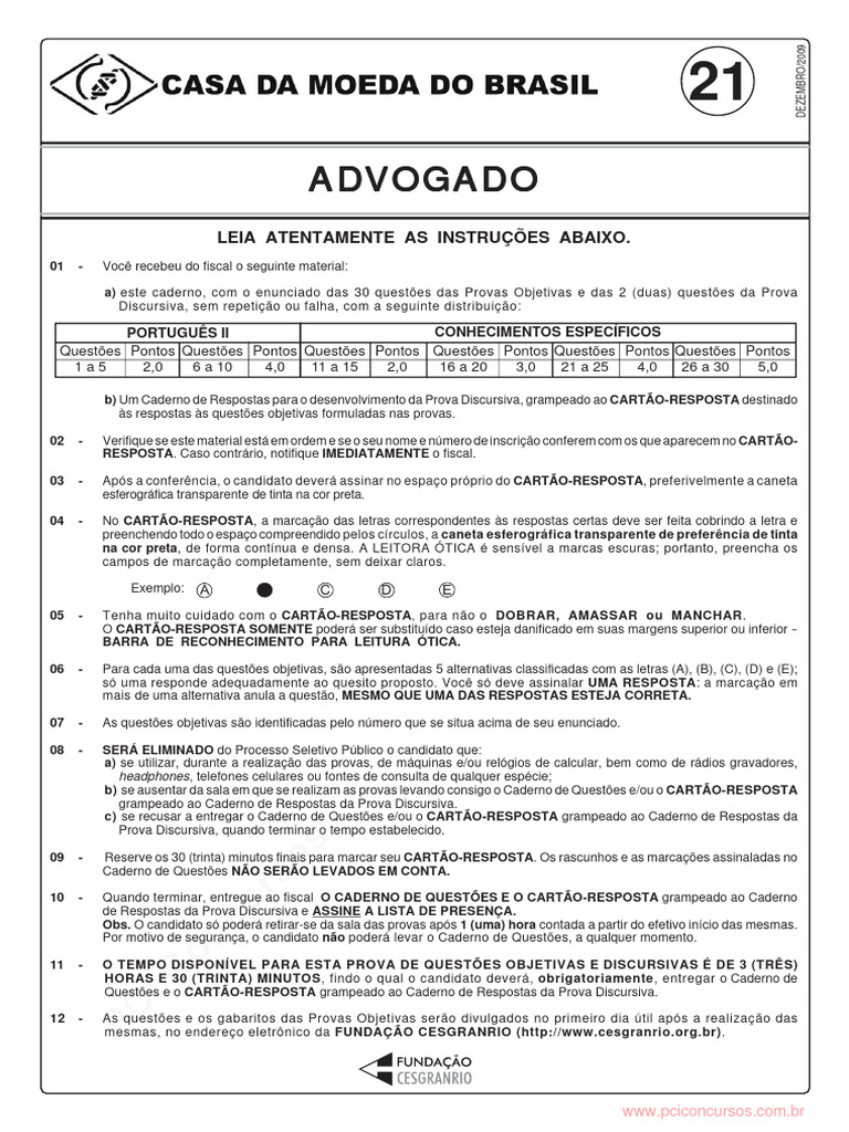 Prova 21 | PDF | Cheque (banco) | Falência