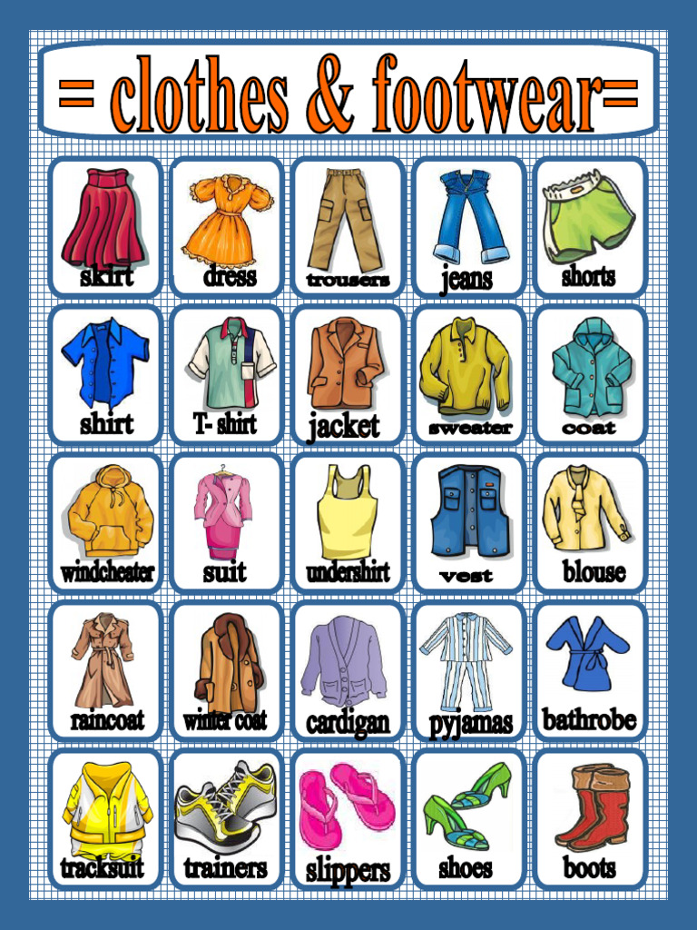 Clothes Pictionary 1 | PDF