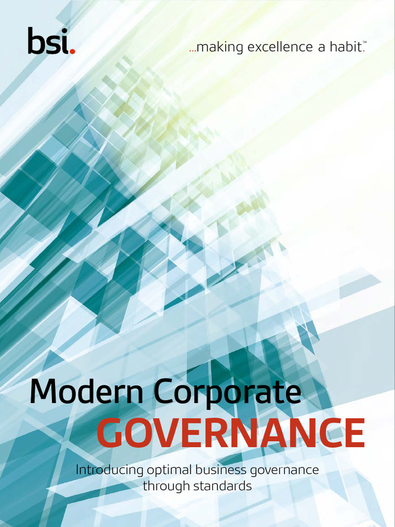 bsi_modern_corporate_governance_report | PDF | Occupational Safety And Health | Computer Security