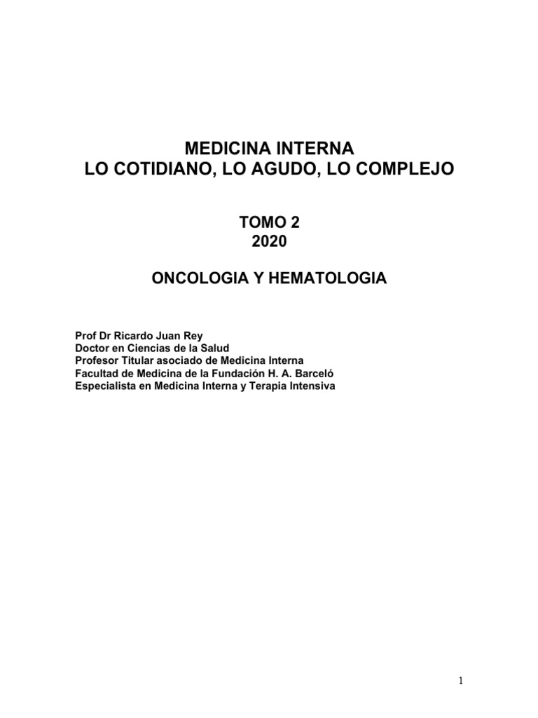 Libro Hematologia | PDF | Sarcoma | Cáncer