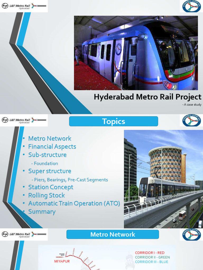 Hyderabad Metro Rail Project A Case Stud | PDF | Precast Concrete ...