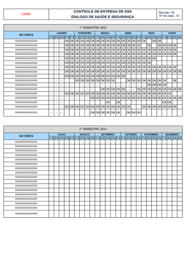 Controle de Entrega DSS - Modelo | PDF
