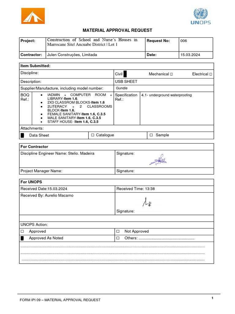 Civ-S-006 - USB sheet | PDF