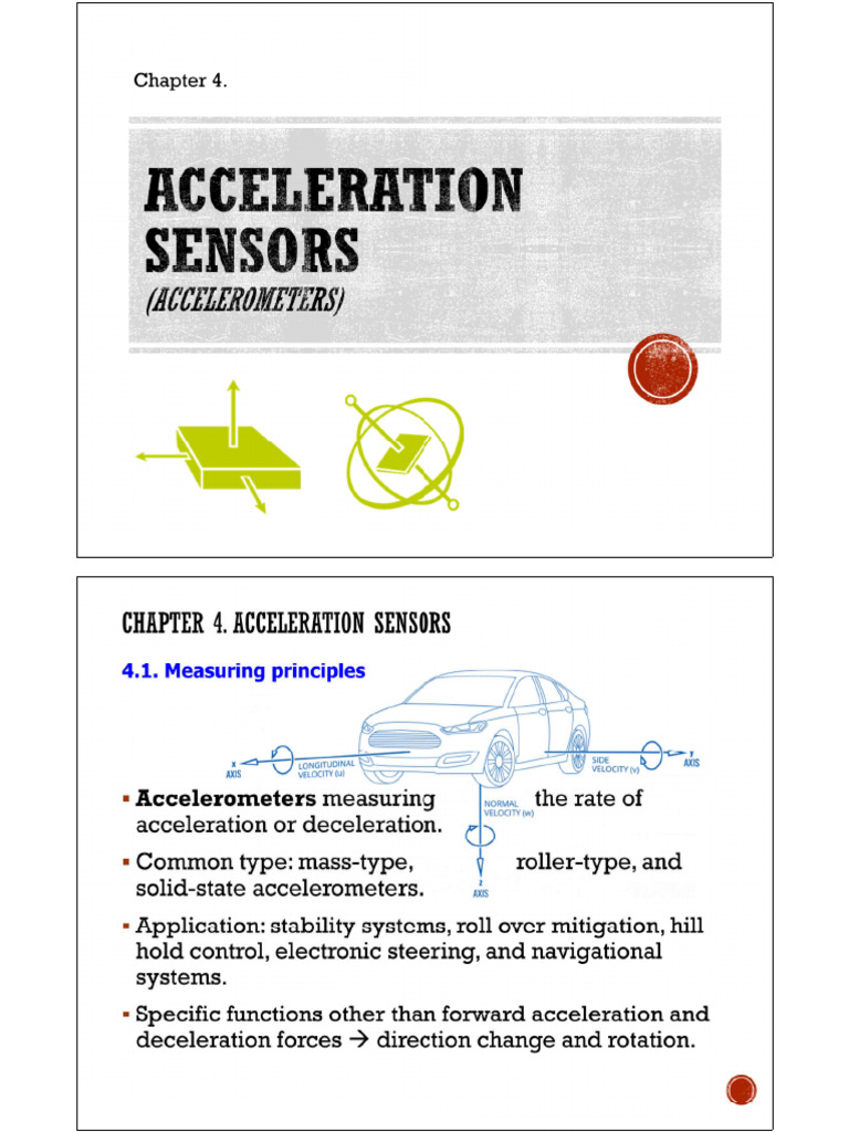 05- Sensor - Acceleration sensors st. 32p - Copy | PDF