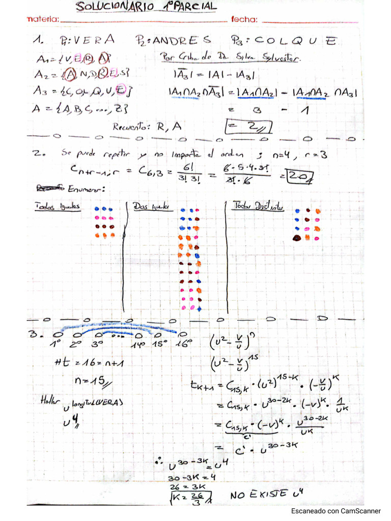 Primer Parcial - Solucionario | PDF