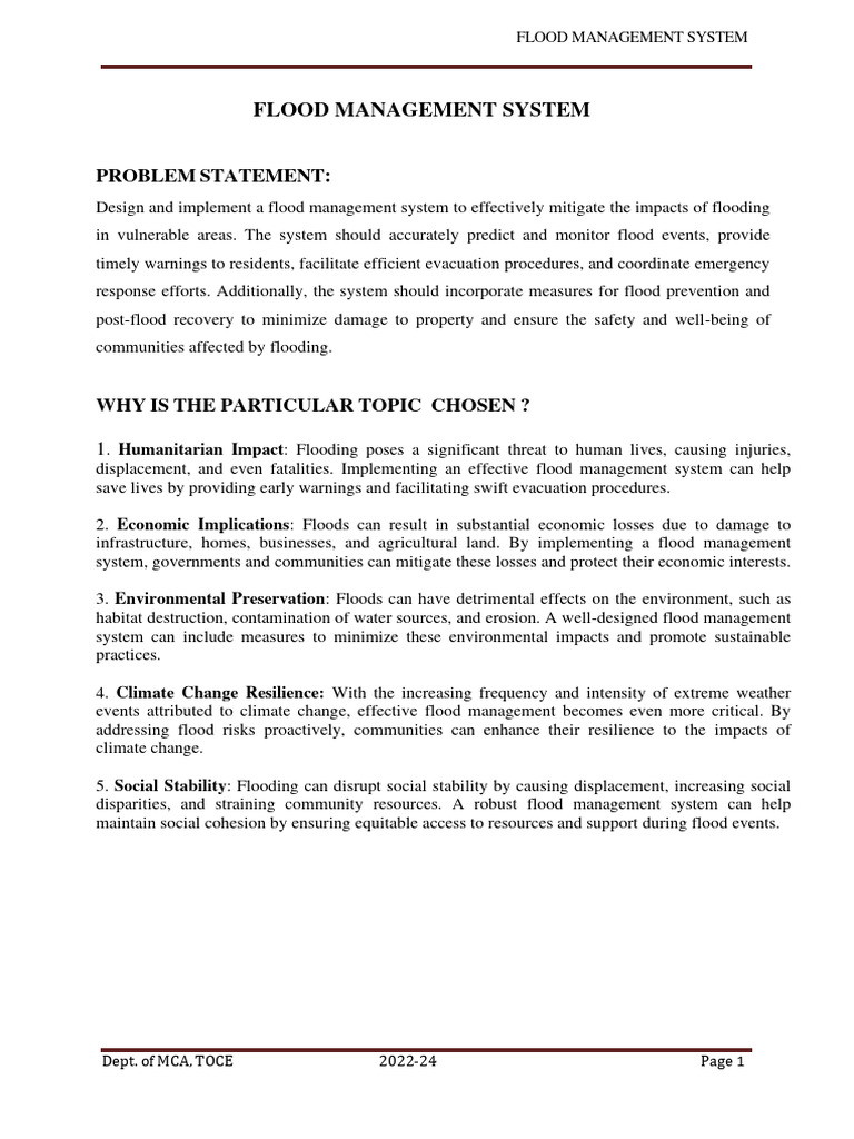 FLOOD | PDF | Flood | Flood Control