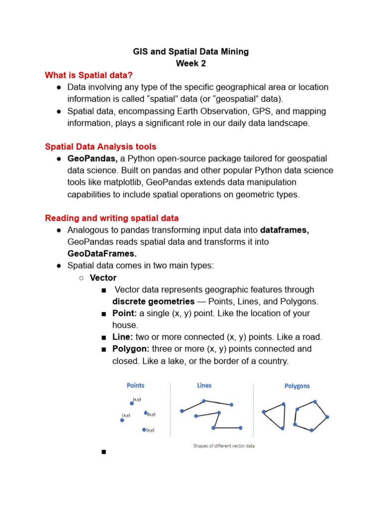 GIS and Spatial Data Mining - Week 2 | PDF | Geographic Information ...
