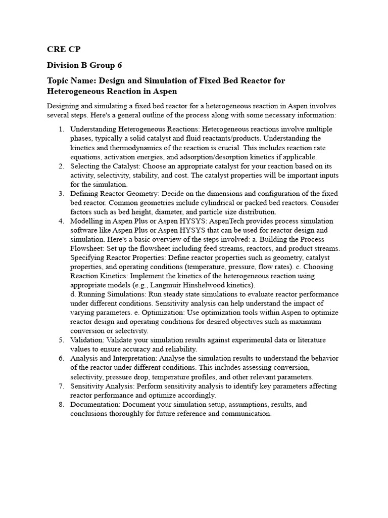 Cre CP Division B Group 6 Topic Name: Design and Simulation of Fixed ...