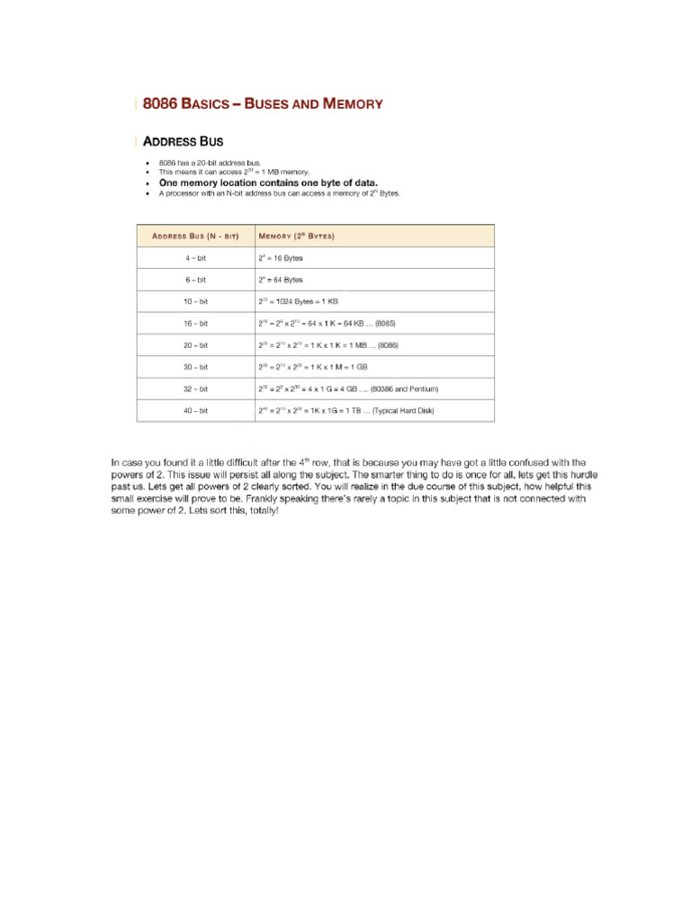Reads - 2 - MP 8086 Basics | PDF