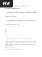 Analytical Reasoning Mcqs With Answers PDF | PDF | Area | Inference