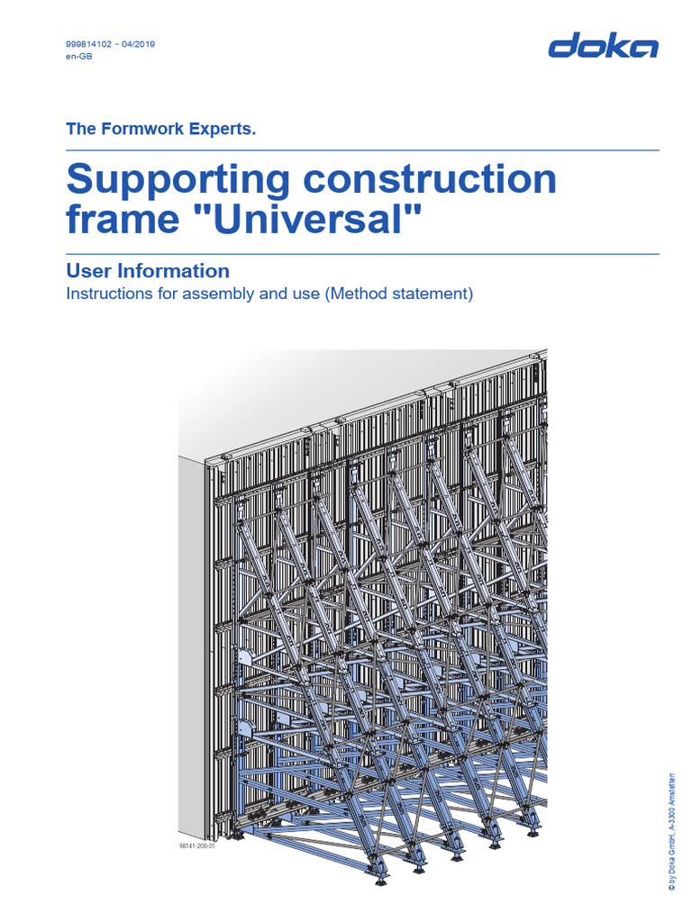 Supporting Construction Frames (Universal) GB | PDF | Scaffolding | Safety