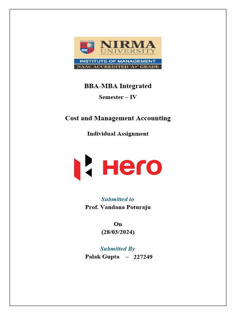 CMA Individual Assignment | PDF | Economies | Business