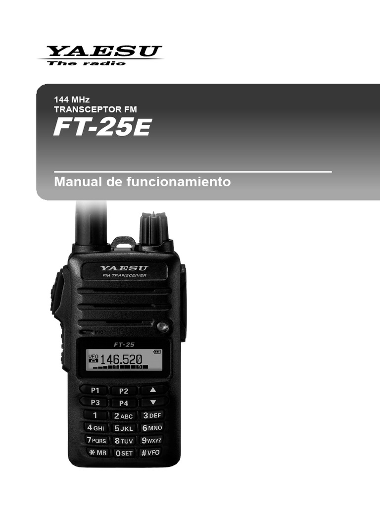 Ft-25e Om Spa Eh066n301 1709G-BS | PDF | Radio | Cargador de batería
