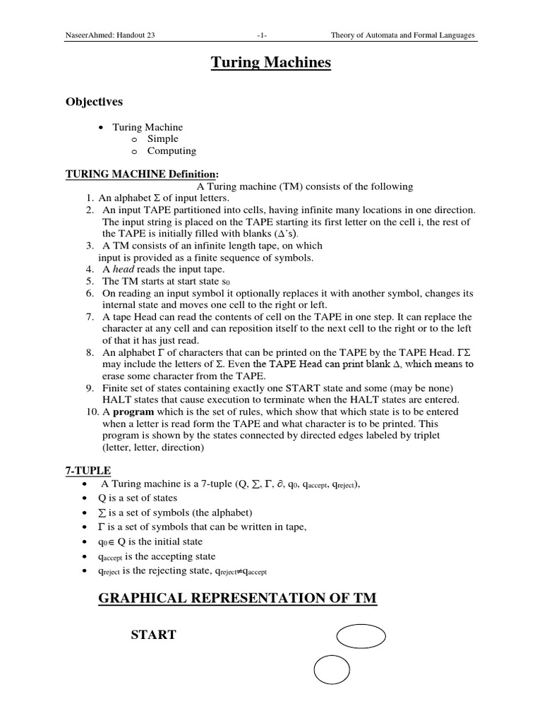 Turing Machine | PDF | Automata Theory | String (Computer Science)